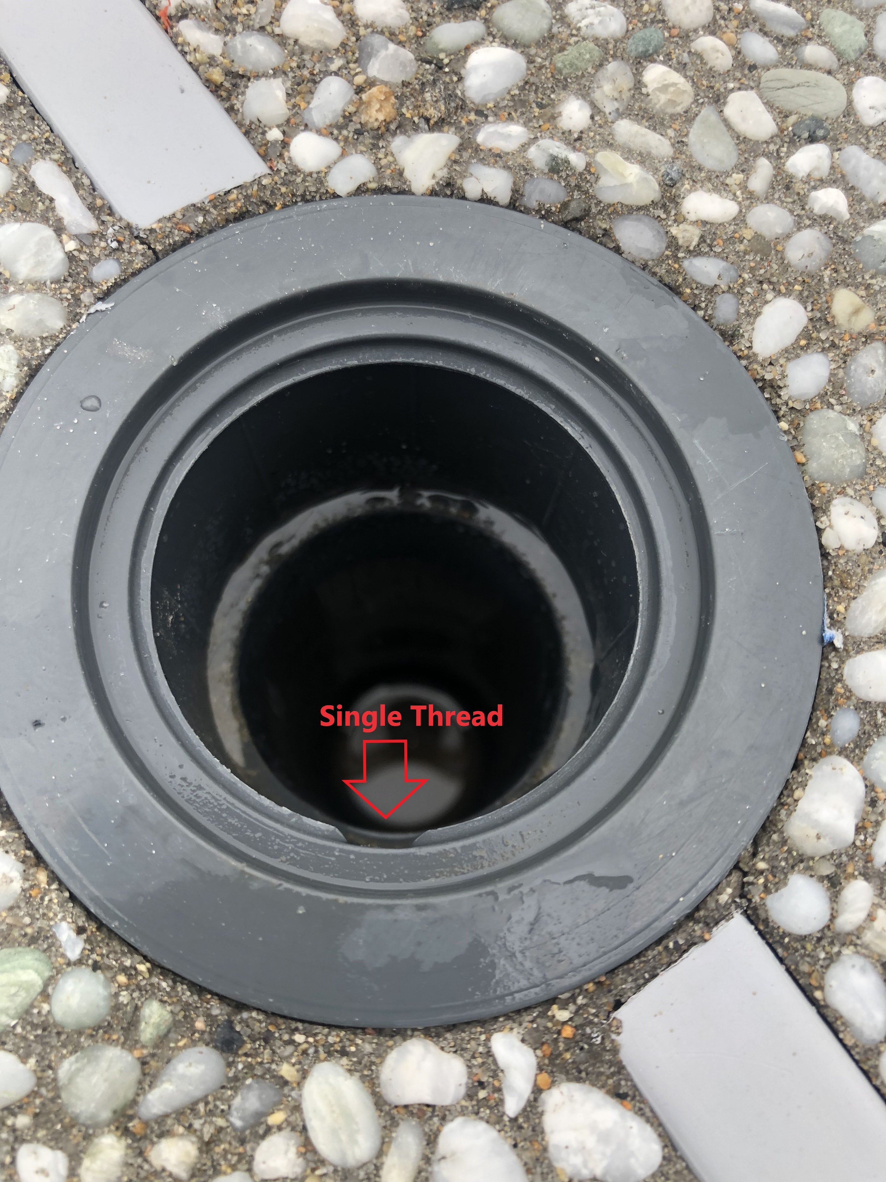 Umbrella Pole Stabilizer reducer threaded adapter insert for Baja Deck – Kraemer Plastics